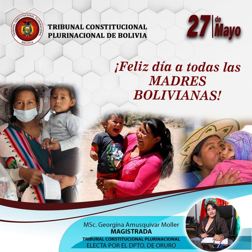 SALUTACIÓN DE LA MAGISTRADA MSc. GEORGINA AMUSQUIVAR MOLLER, EN EL “DÍA ...